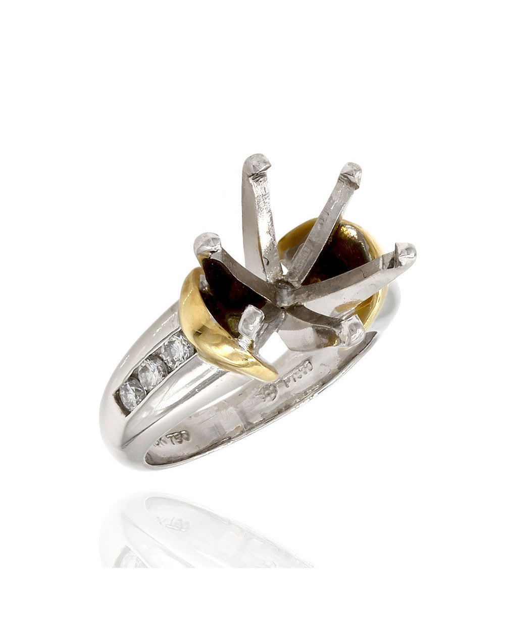 Diamond Ring Mounting in Platinum and Gold – E.D. Marshall Jewelers™