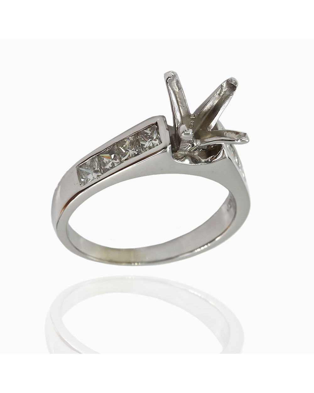 Diamond Engagement Ring Mounting in Gold – E.D. Marshall Jewelers™