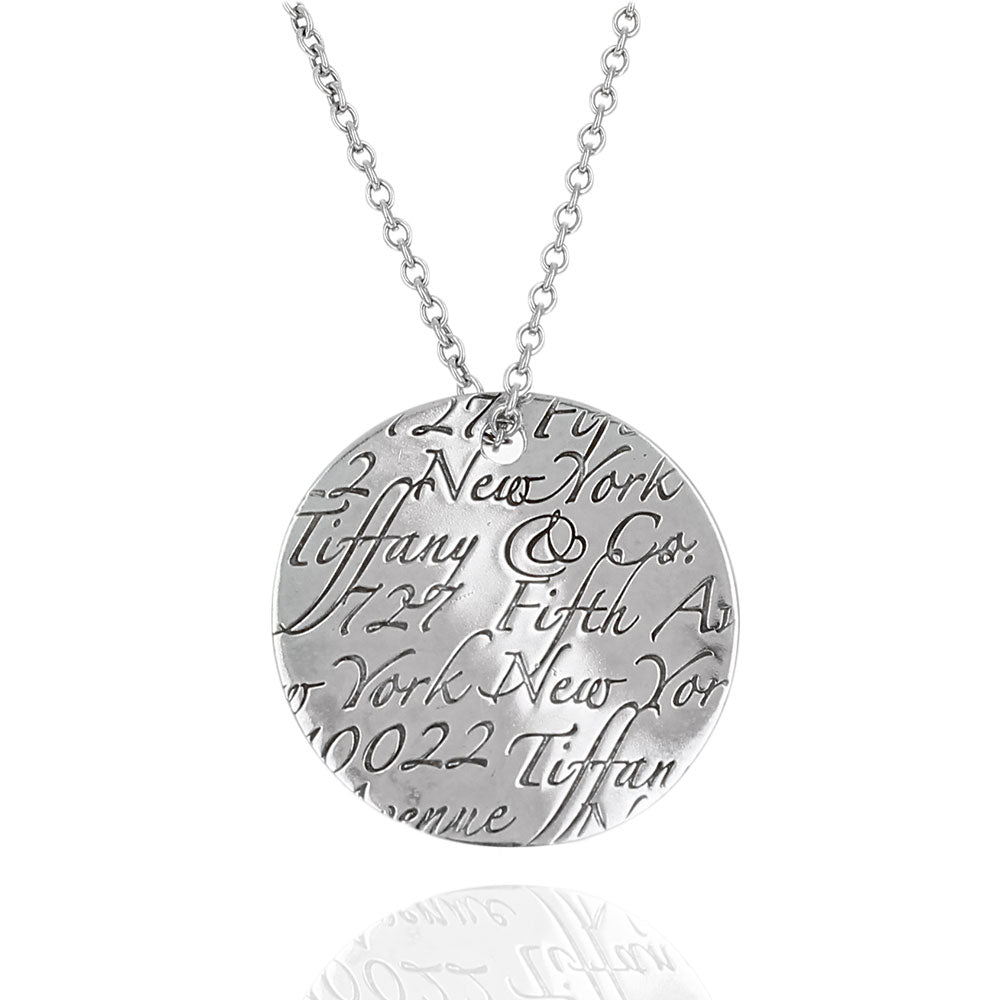 Tiffany & Co. Notes Medallion Necklace in Sterling Silver – E.D ...