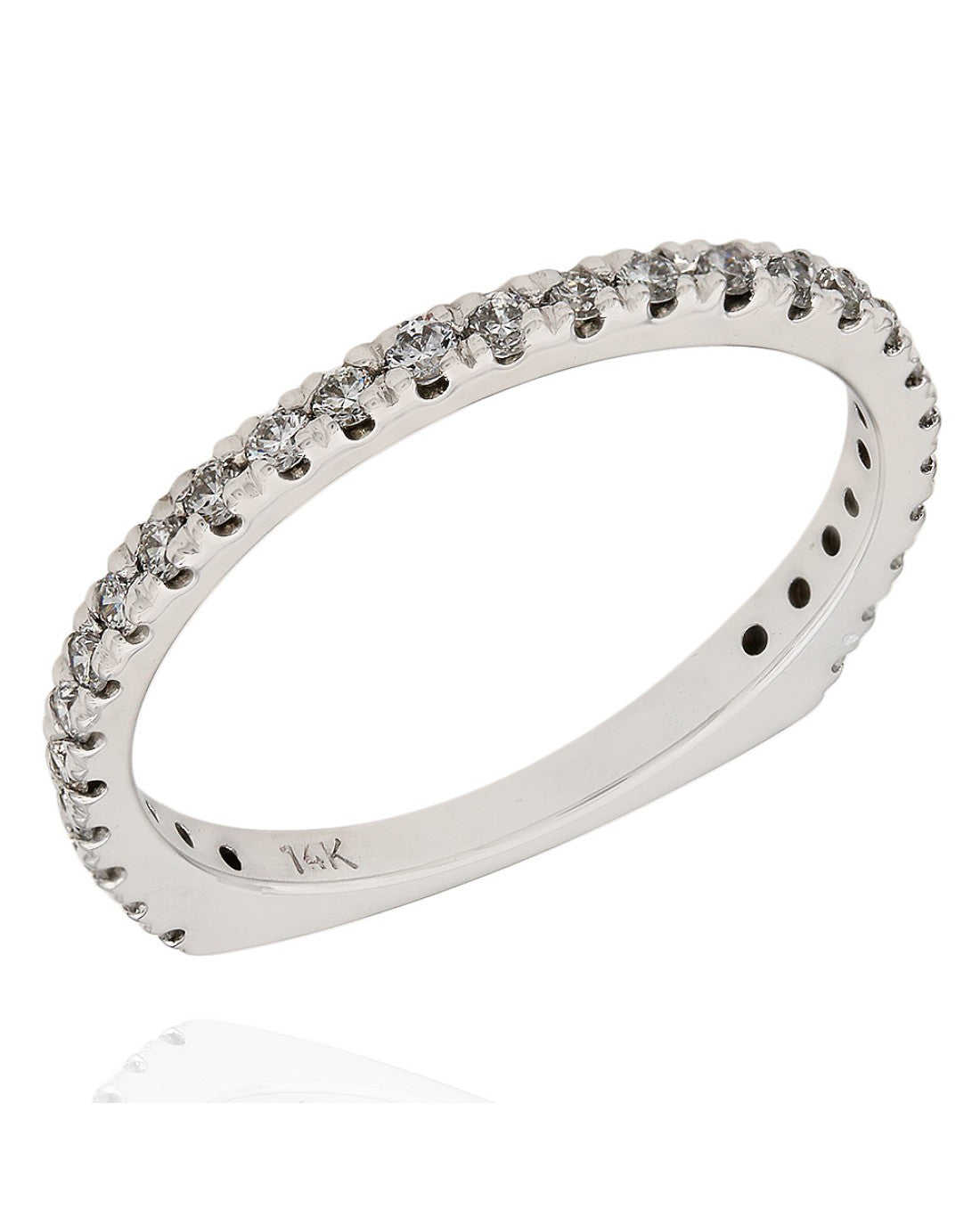 Square Shank Diamond Band in Gold – E.D. Marshall Jewelers™