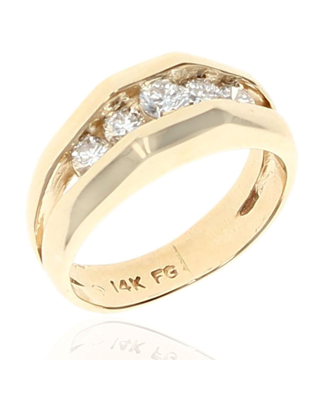 3 Sided Diamond Ring in Gold – E.D. Marshall Jewelers™