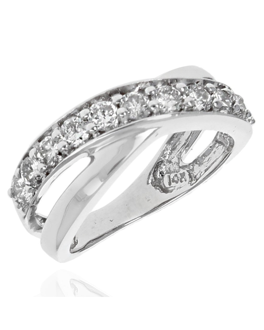 Diamond Crossover Ring in Gold – E.D. Marshall Jewelers™