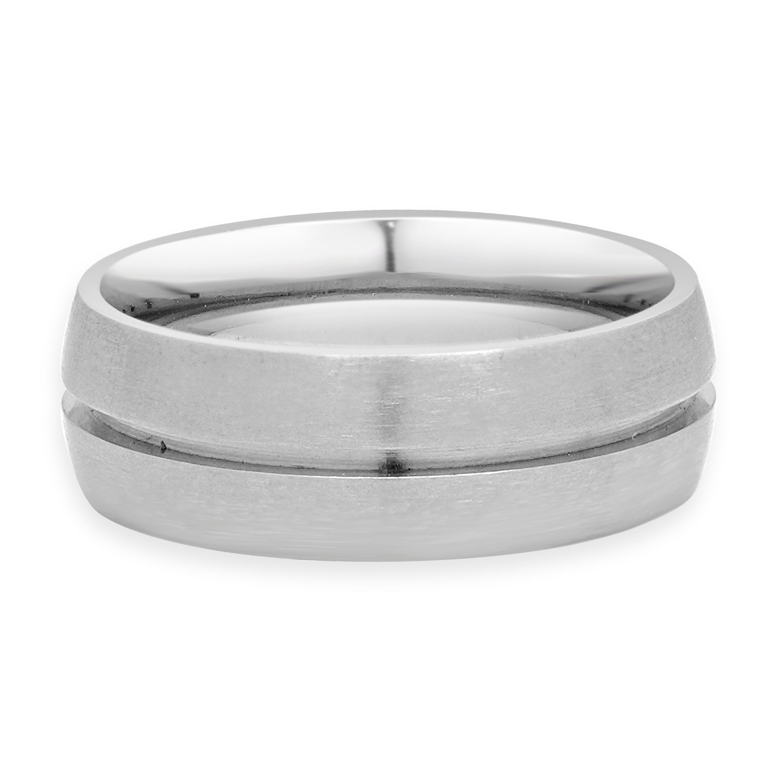 Titanium Beveled Center Ring – E.D. Marshall Jewelers™