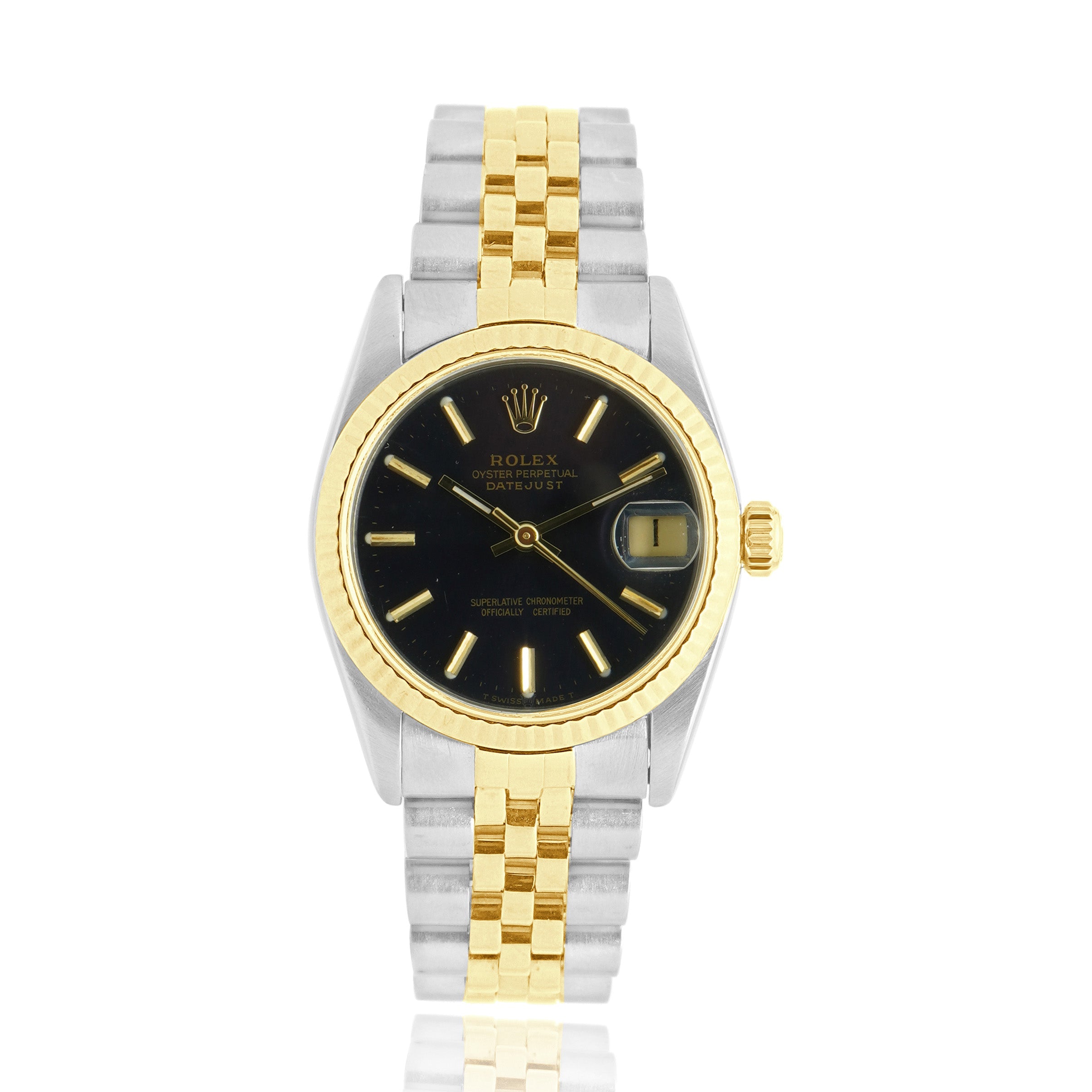 Rolex Mid-Size Datejust Two-Tone 18k Yellow Gold Watch 31MM – E.D ...