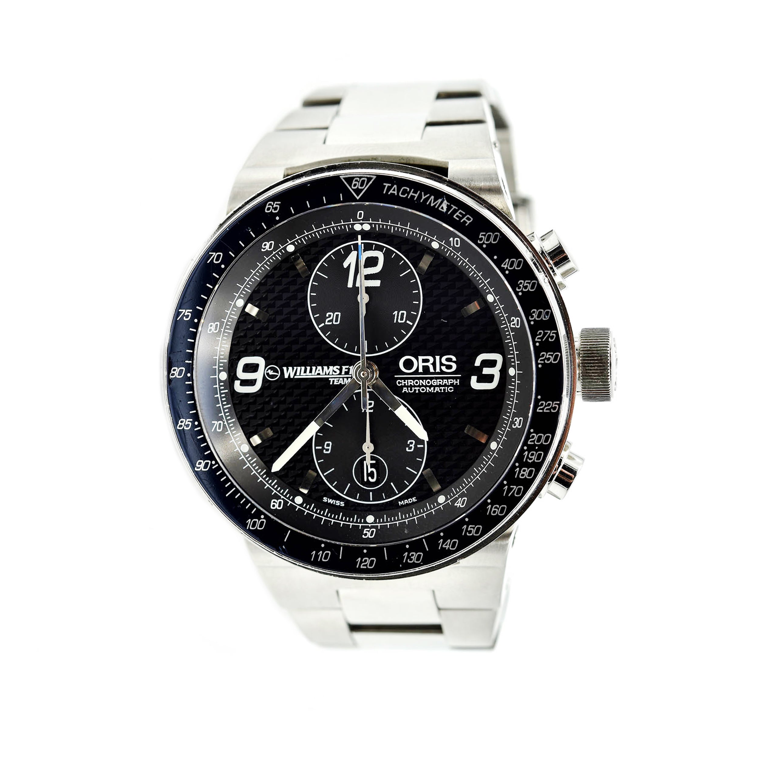 Stainless Steel Oris William F1 Chronograph Carbon Fiber Watch 7563 – E ...